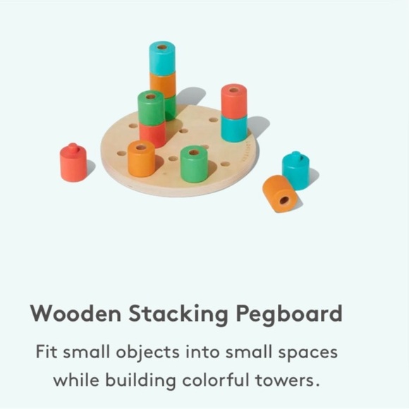 LOVEVERY | Toys | Lovevery Wooden Stacking Pegboard | Poshmark